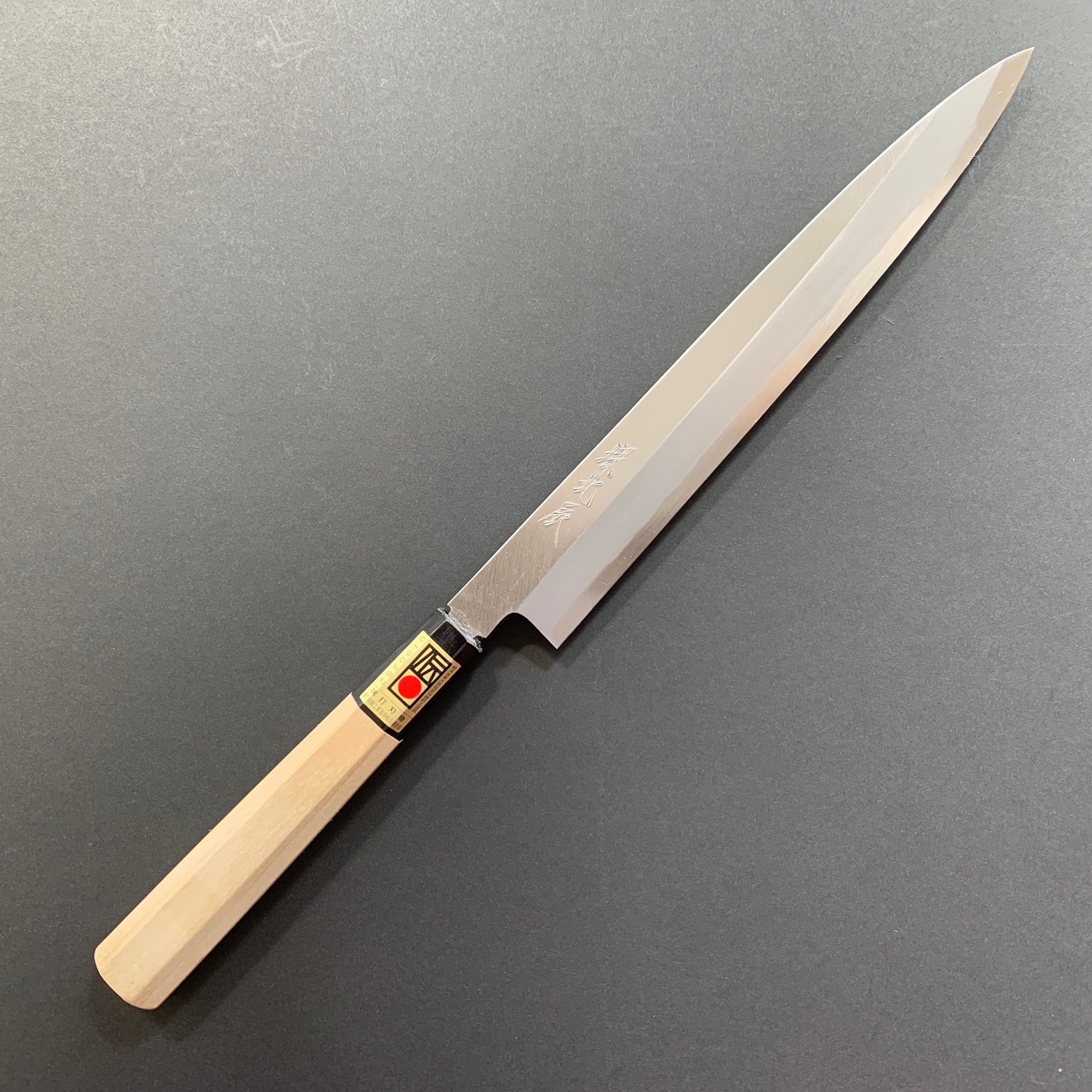 Nakaya Yanagiba knife, Shirogami 2 Carbon steel, polished finish ...