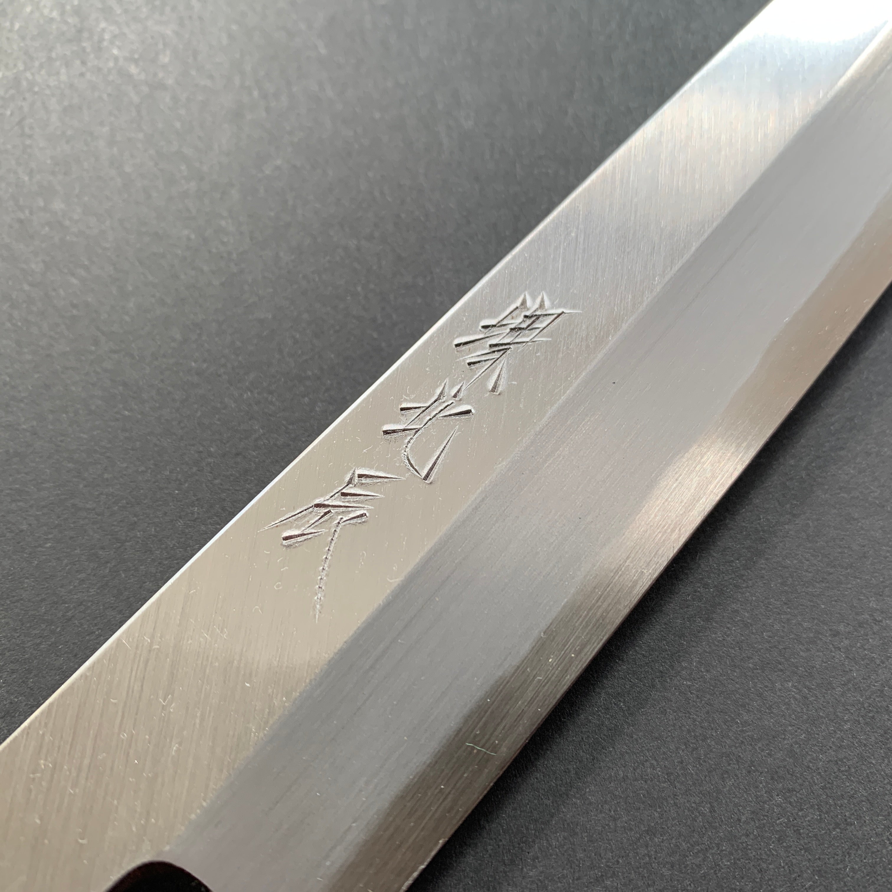 Nakaya Yanagiba knife, Shirogami 2 Carbon steel, polished finish ...