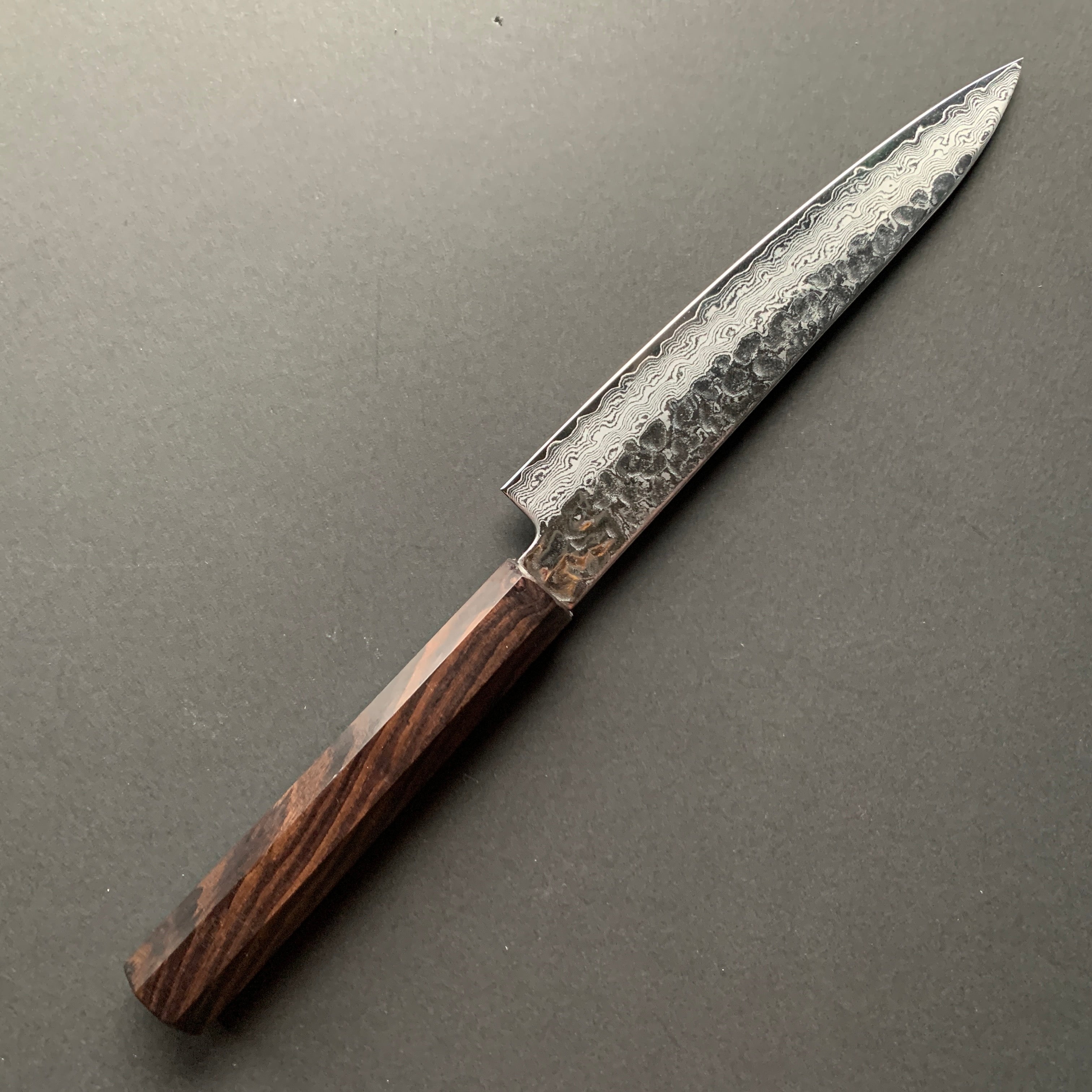 H&K Petty knife, VG10 Stainless Steel, Tsuchime Damascus finish ...