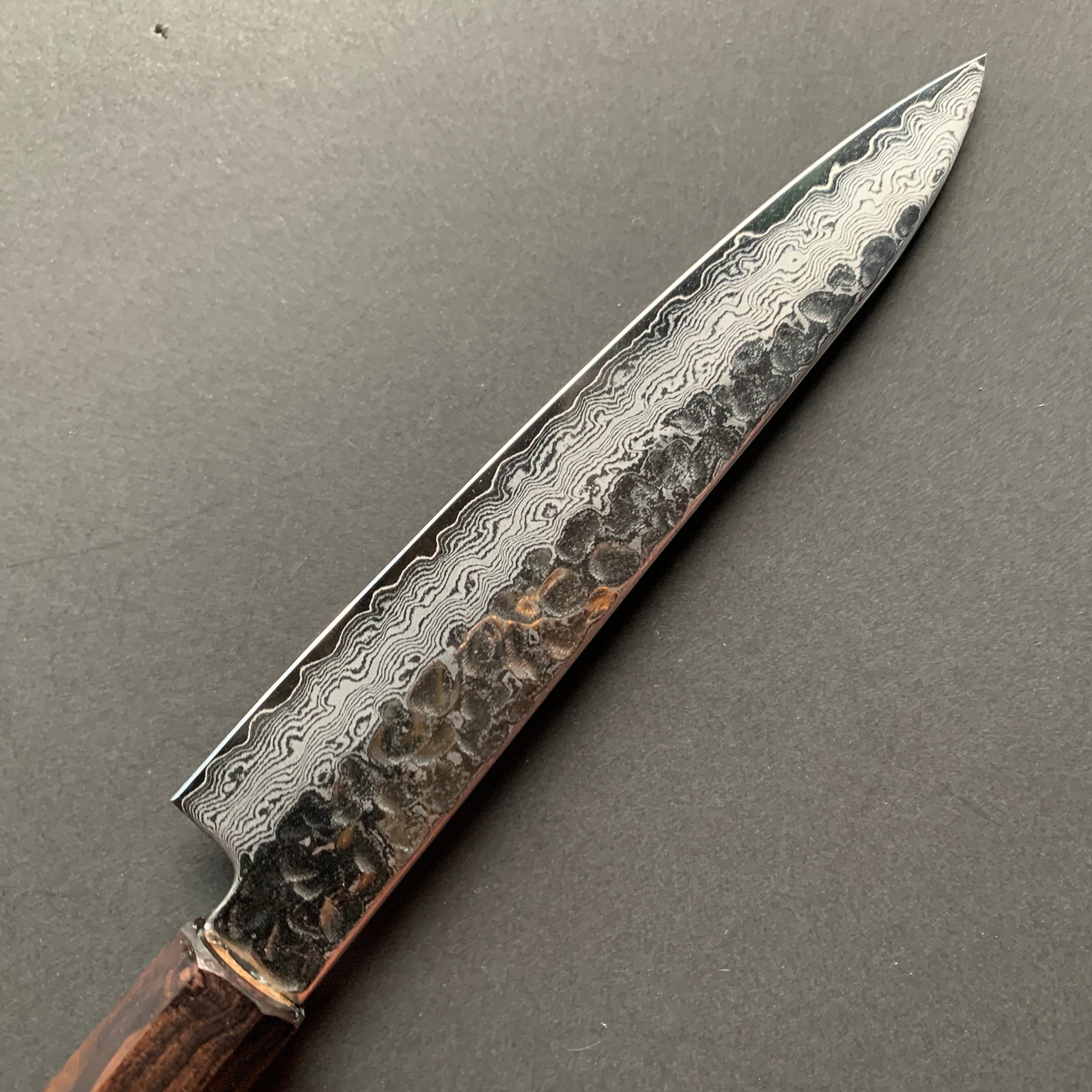 H&K Petty knife, VG10 Stainless Steel, Tsuchime Damascus finish ...