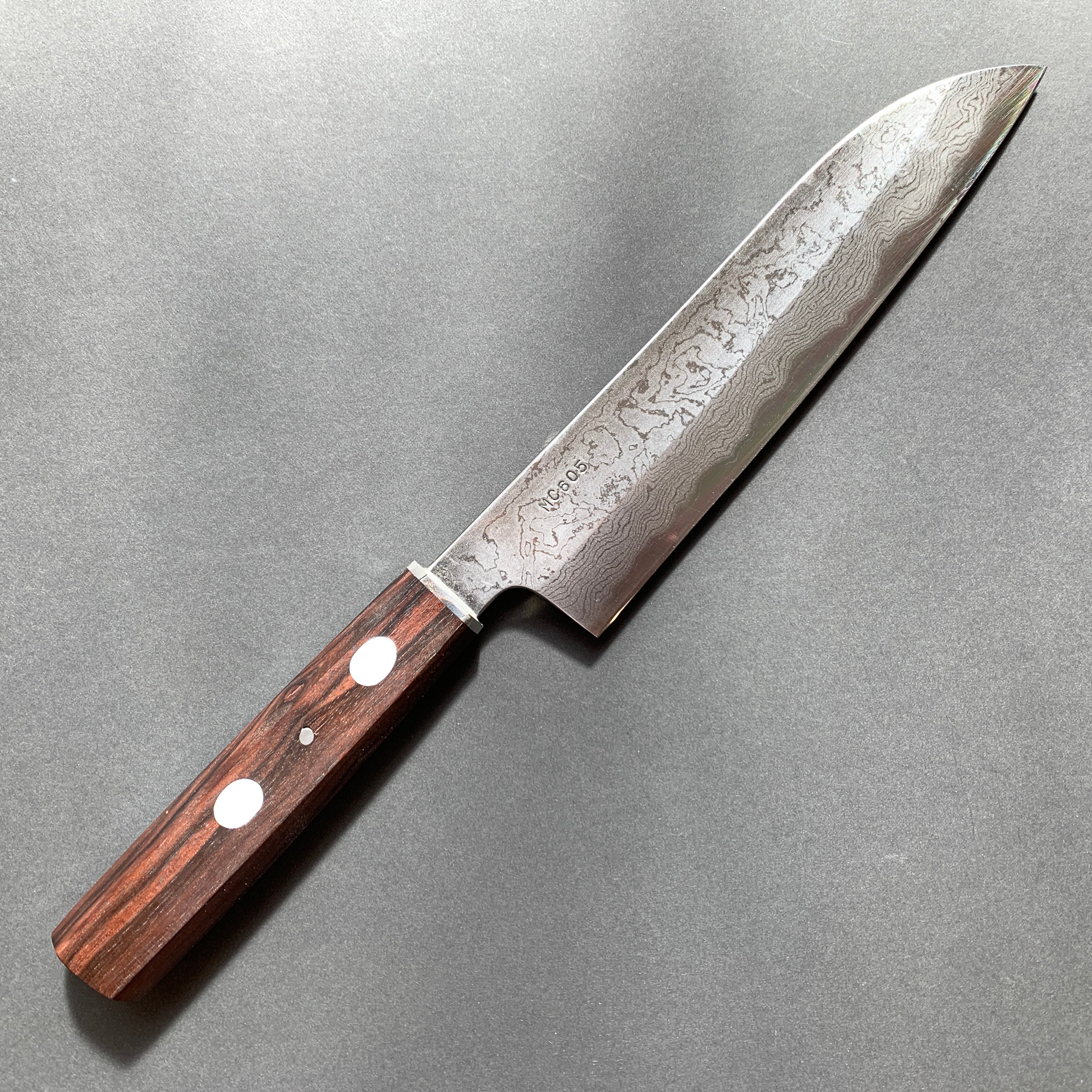 Kitchen Provisions Gyuto knife, Aogami 2 with Iron cladding, Damascus ...