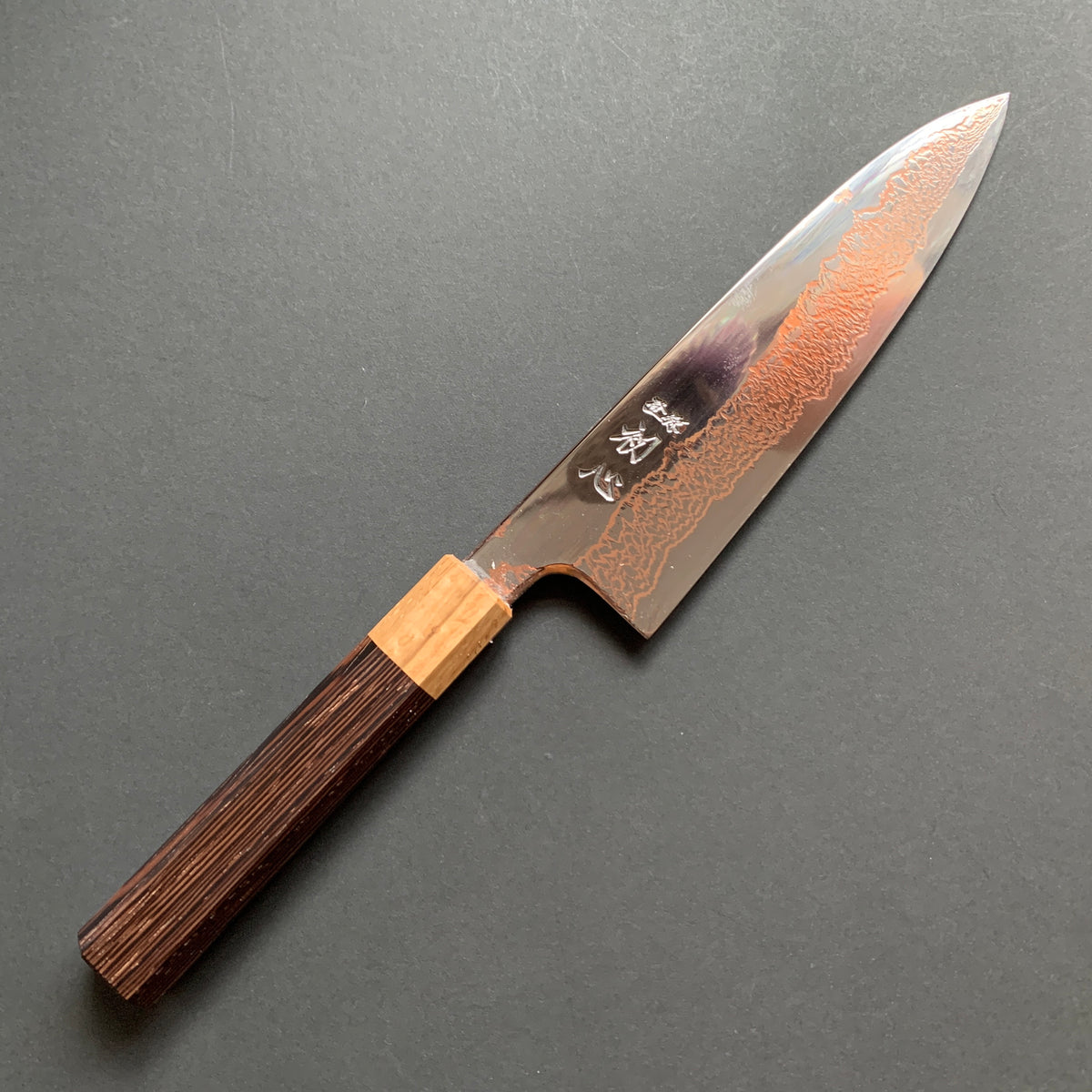 Gyuto knife, SLD steel, Rainbow Damascus finish, Yorokobi range - Hats ...