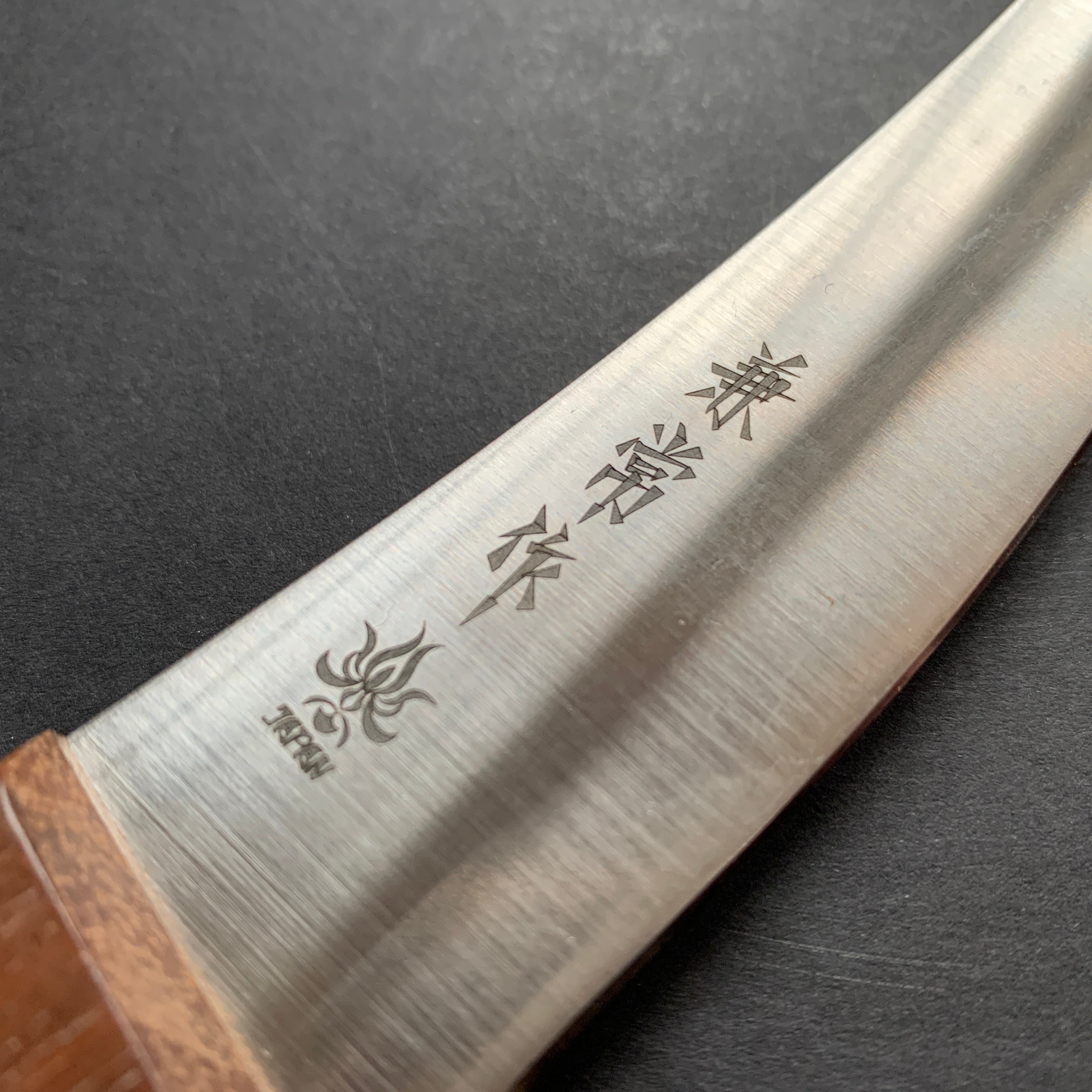 Endo Shoji Atamatori knife, SKD12 tool steel, polished finish ...