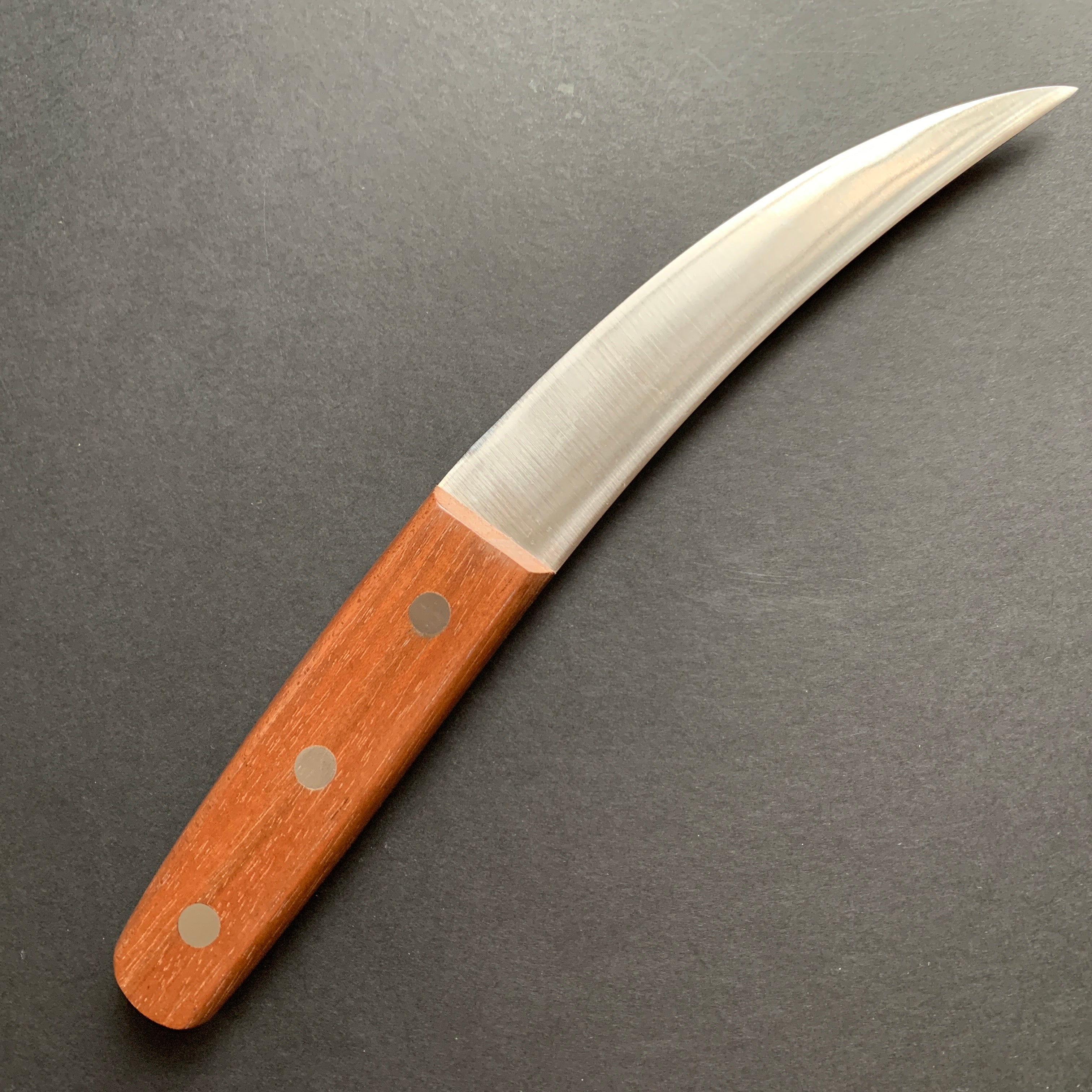 Endo Shoji Atamatori knife, SKD12 tool steel, polished finish ...